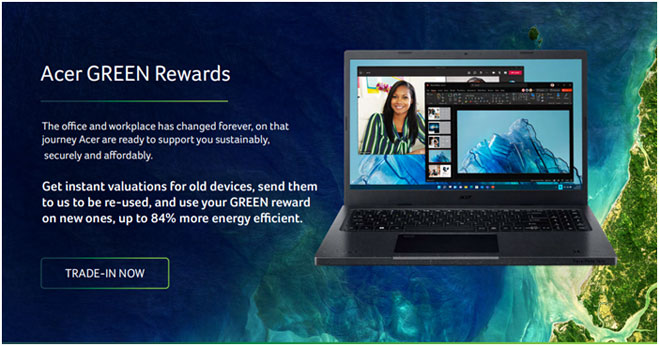 Acer UK Develops Green Rewards Program for SME Customers-ACER ESG